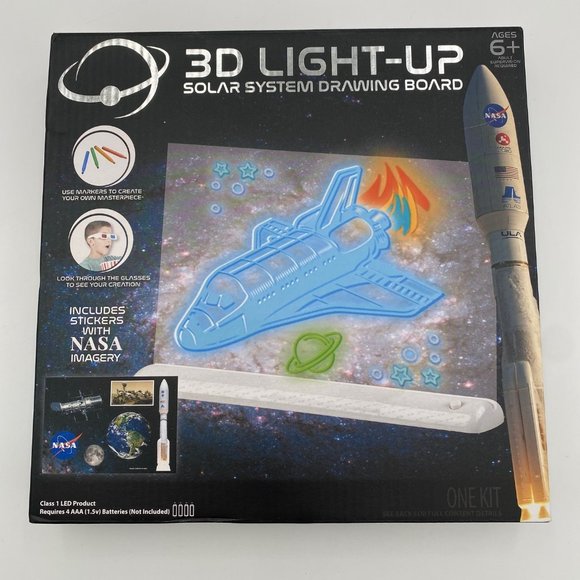 RMS | Toys | 3 D Light Up Solar System Drawing Board Kids Arts And ...